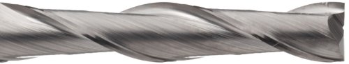 YG-1 - 54558 E5026 Carbide Square Nose End Mill, Extra Long Reach, Uncoated (Bright) Finish, Non-Center Cutting, 30 Deg Helix, 2 Flutes, 3" Overall Length, 0.125" Cutting Diameter, 0.125" Shank Diameter