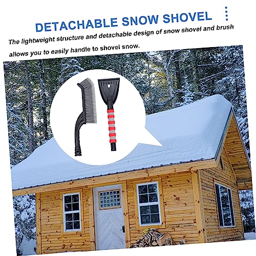 Yardwe 2 pcs Snow Shovel Accessories for Men Snow Brush for Trucks Windshield ice car ice Scraper and Brush car Tools car Snow Remover Outdoor Broom Ice Removal Shovel Forklift Winter abs