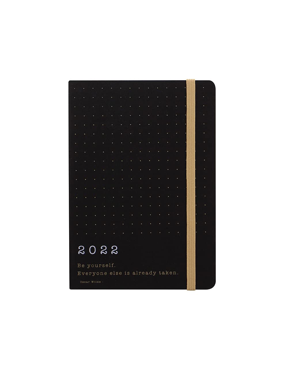 Letts Eco Writers A6 day to a page with appointments 2022 black kraft diary