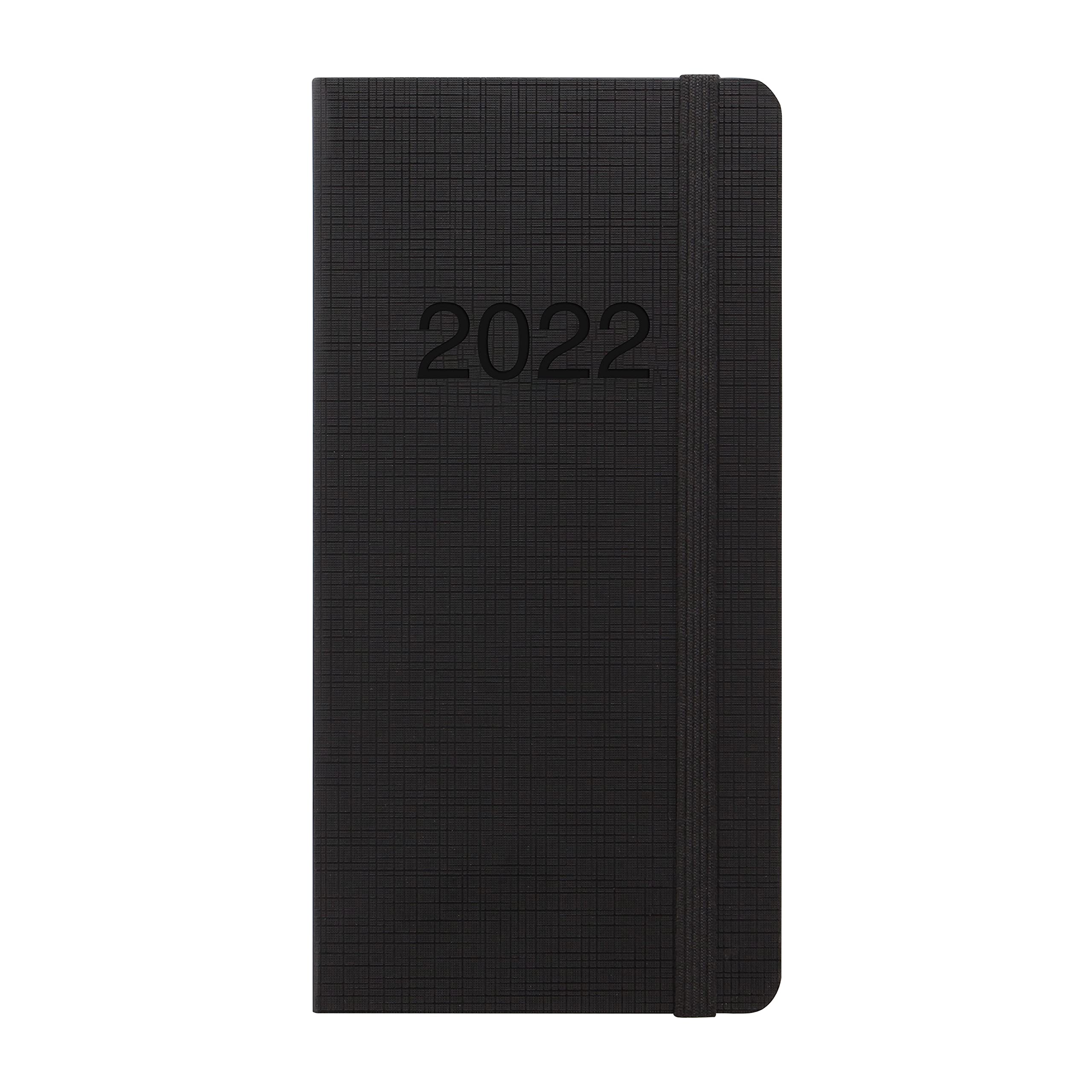 Letts Memo Slim Week to View 2022 Diary - Black