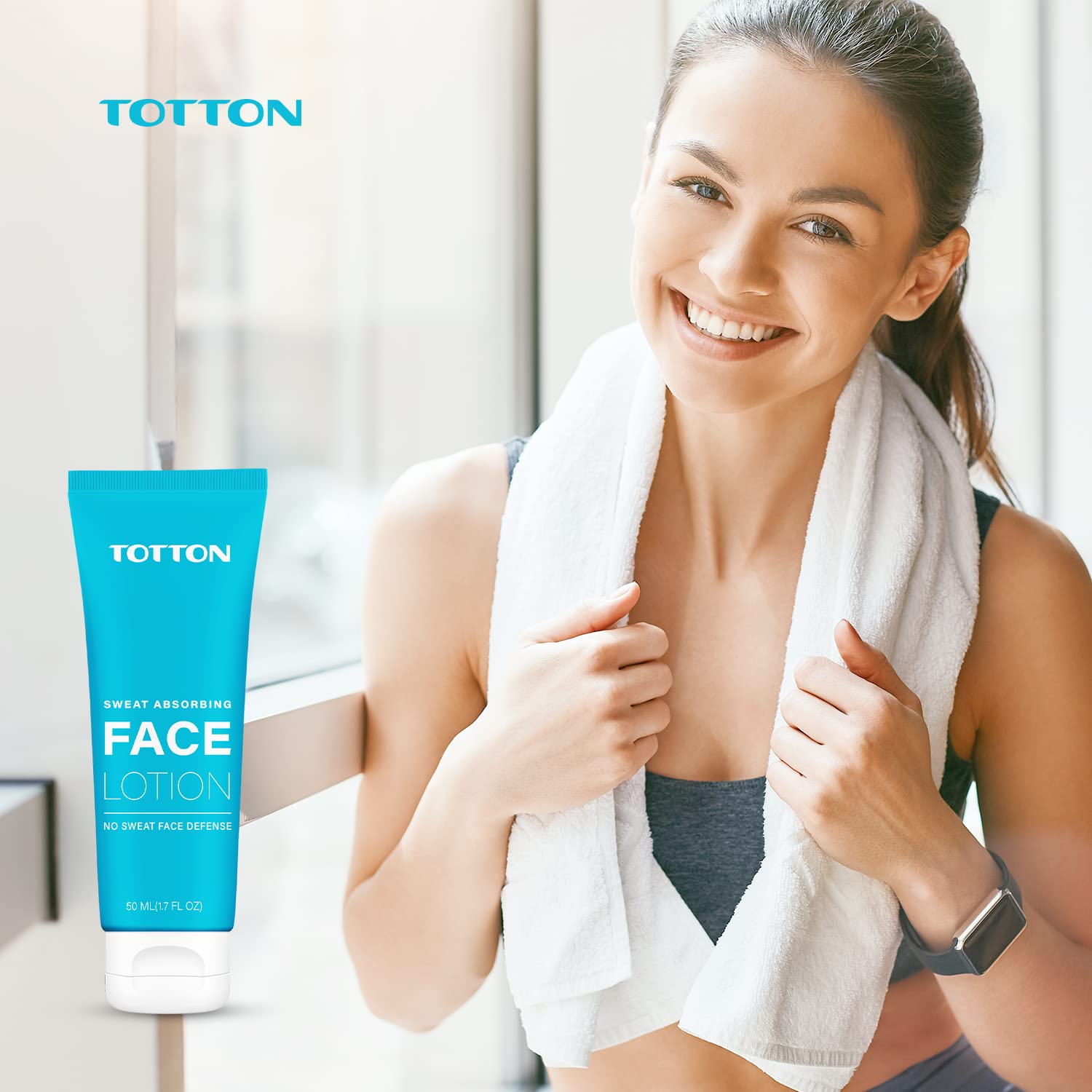Sweat Absorbing Lotion, Antiperspirant for Face, Forehead, and Scalp, Block Sweat and Oily Skin Control, Anti Sweat for Men & Women - 50mL