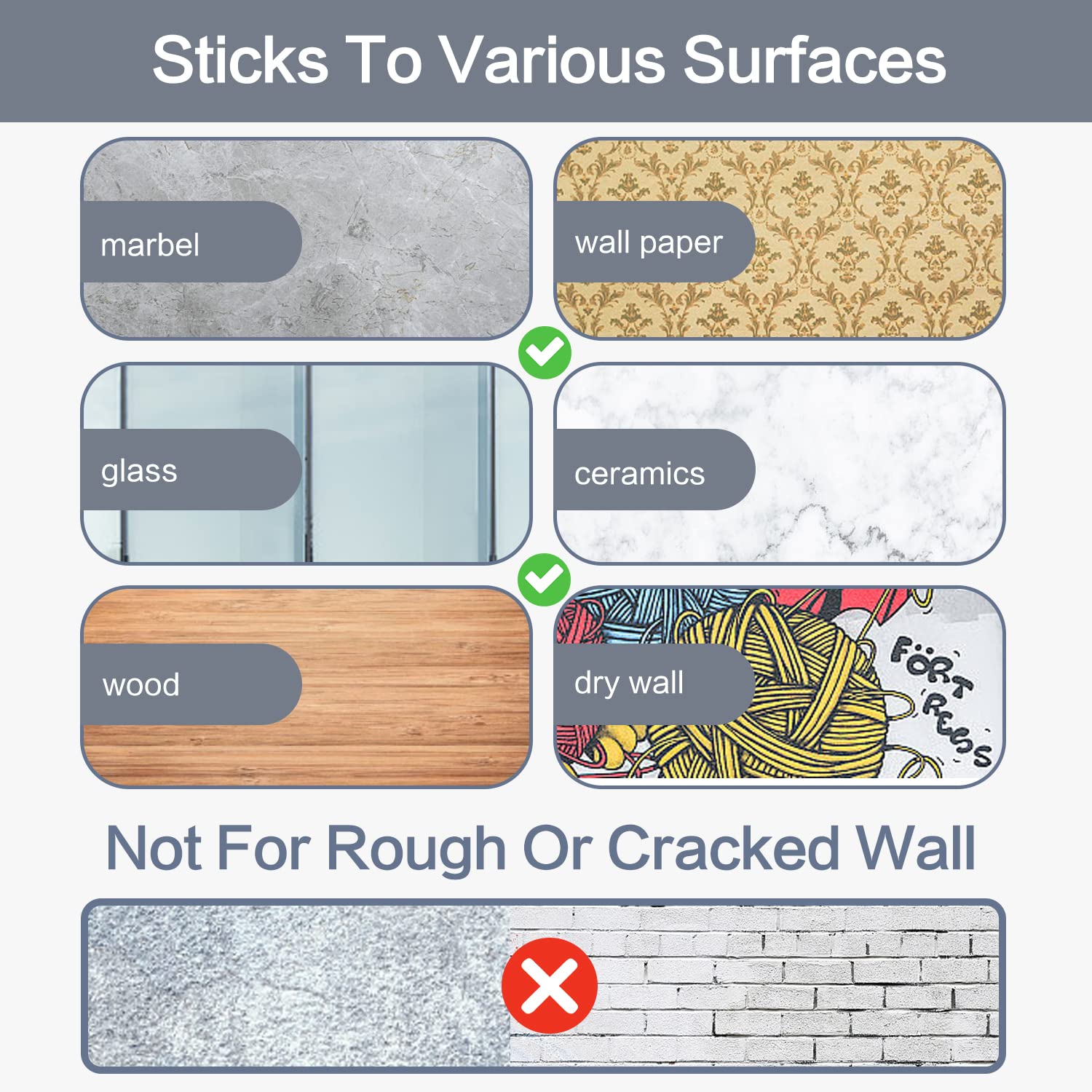 Large Door Knob Wall Protector 3.15β, 6pcs Clear Door Stopper Wall Protector with Strong Self Adhesive, Soft Silencer Door Bumpers for Home and Office