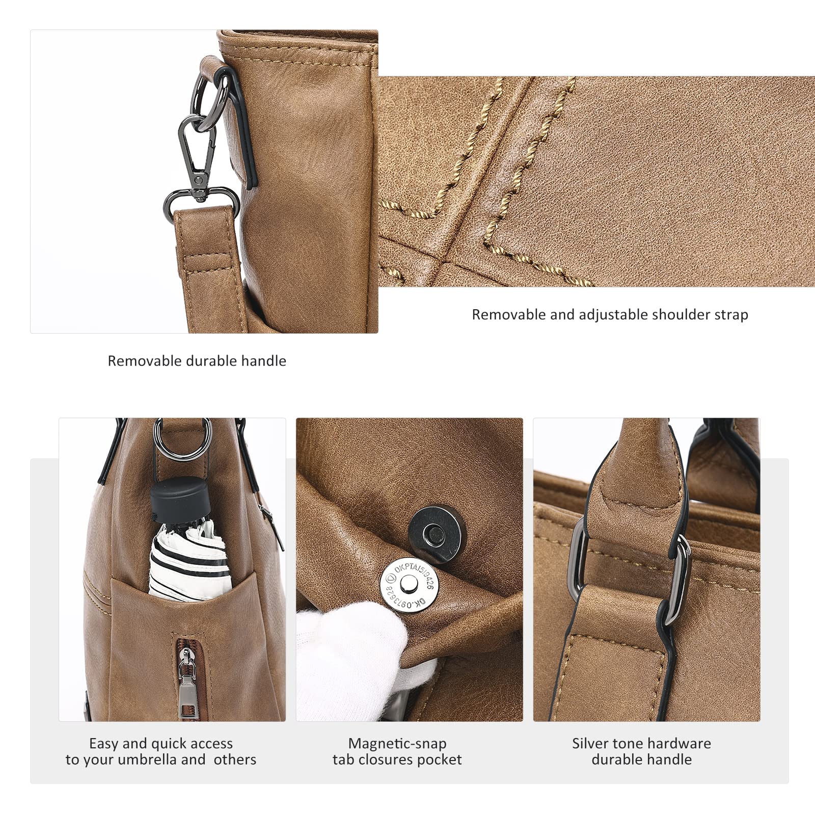 Pursess for Women,Soft PU Leather Handbags ,Large Capacity Purse, Fashion Crossbody Bags, Top Handle Satchel