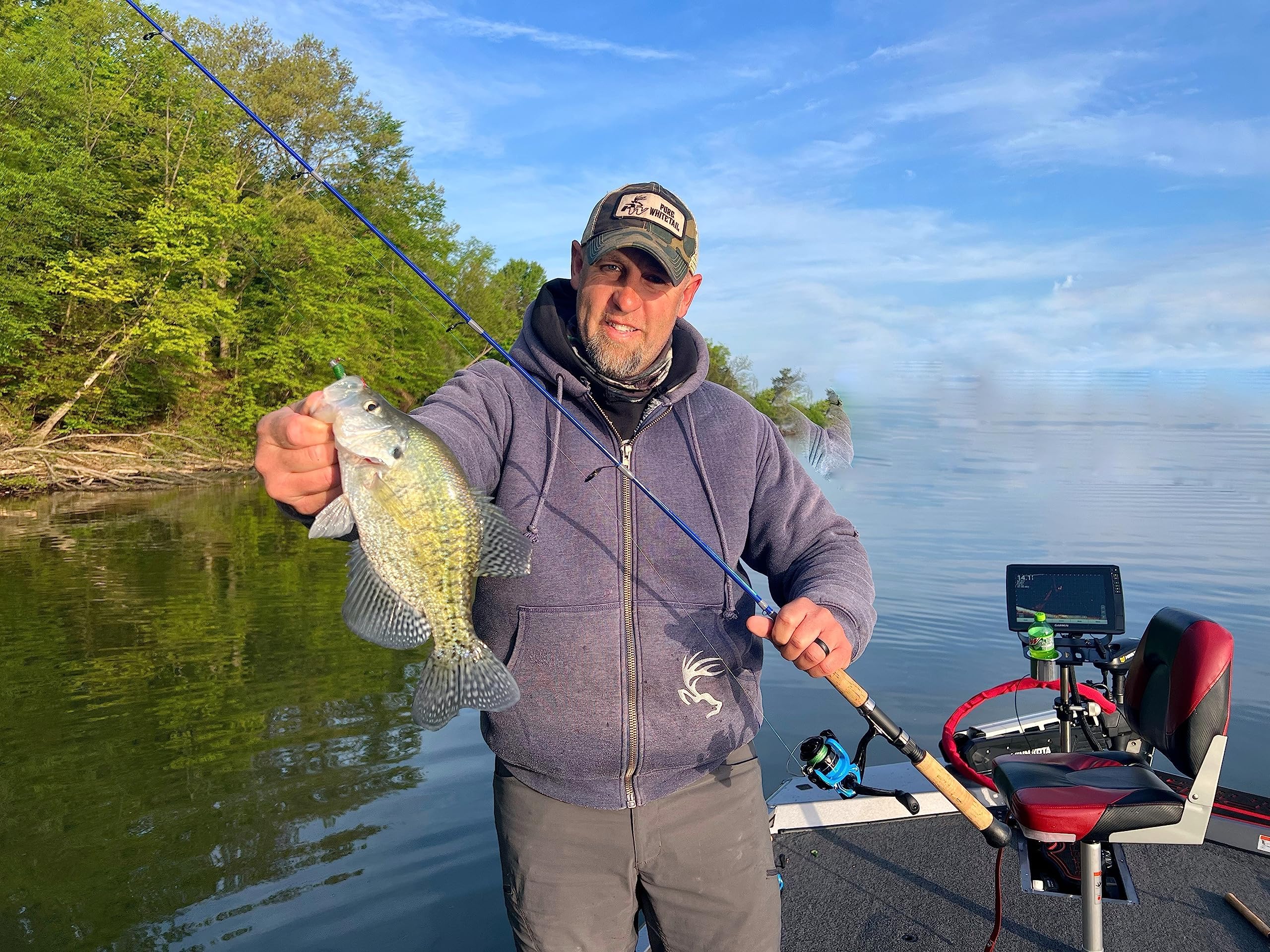 Pure Crappie Pig Tail - Junebug/Chartreuse 2" - 20 Pack β Curly Tail Grub Lure Perfect Soft Plastic Artificial Bait for Crappie, Walleye, Smallmouth Bass and Many Species of Fish