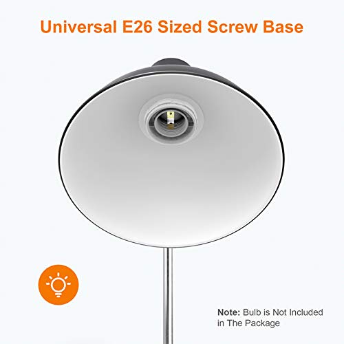 LEPOWER Metal Desk Lamp, Modern Study Table Lamps, Adjustable Office Desk Reading Light for Living Room, Bedroom and Office
