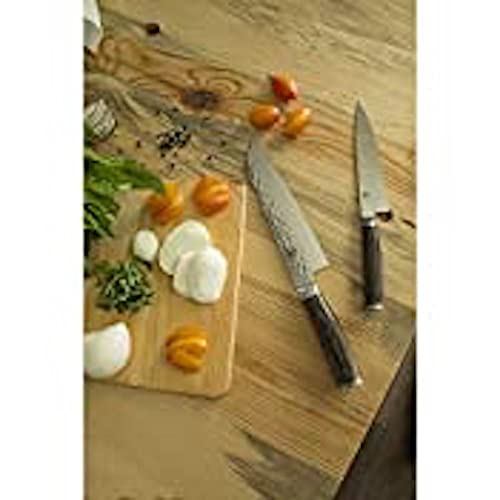 Shun Cutlery Premier 5-Piece Starter Block Set, Kitchen Knife, Knife Block Set, Includes 8β Chef's Knife, 4β Paring Knife, 5.6β Utility Knife, & Honing Steel, Handcrafted Japanese Kitchen Knives