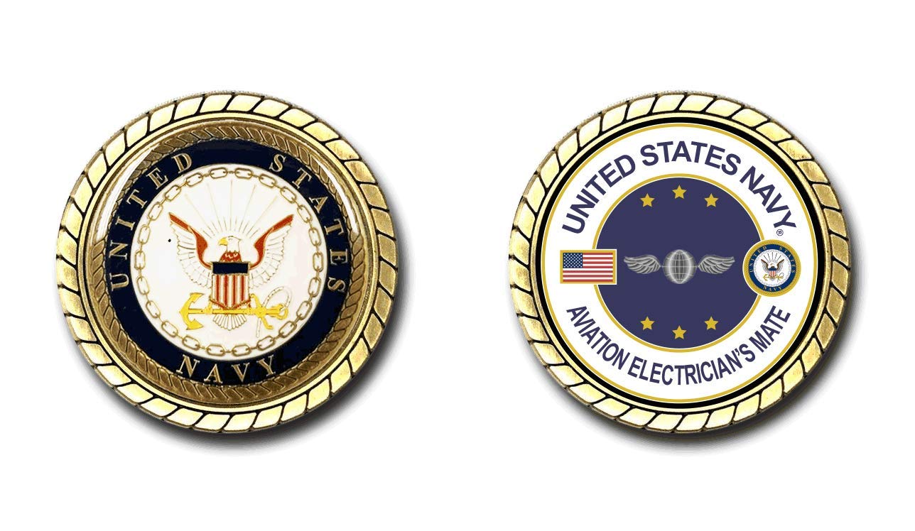 US Navy Aviation Electricians Mate Challenge Coin - Officially Licensed