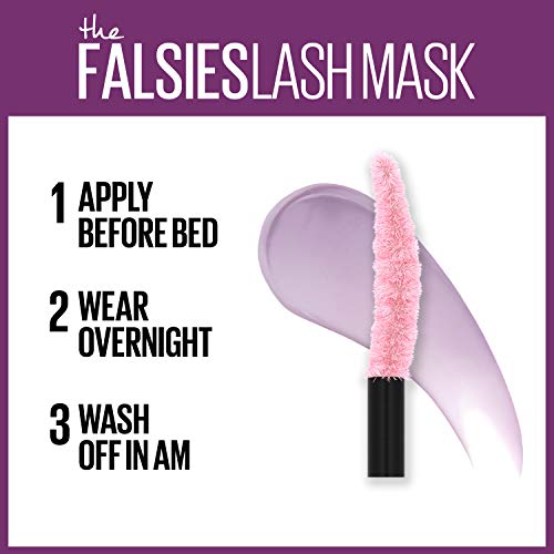 Maybelline New York The Overnight Eyelash Conditioner with Shea Butter and Argan Oil, Falsies Lash Mask, 0.33 Fl Oz