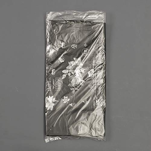 Large Plastic Grocery T-Shirts Multipurpose Bags Carry-Out Comforter Blanket Bag Black 24.4 x 28 inch, 62 x 70 cm, 50pcs