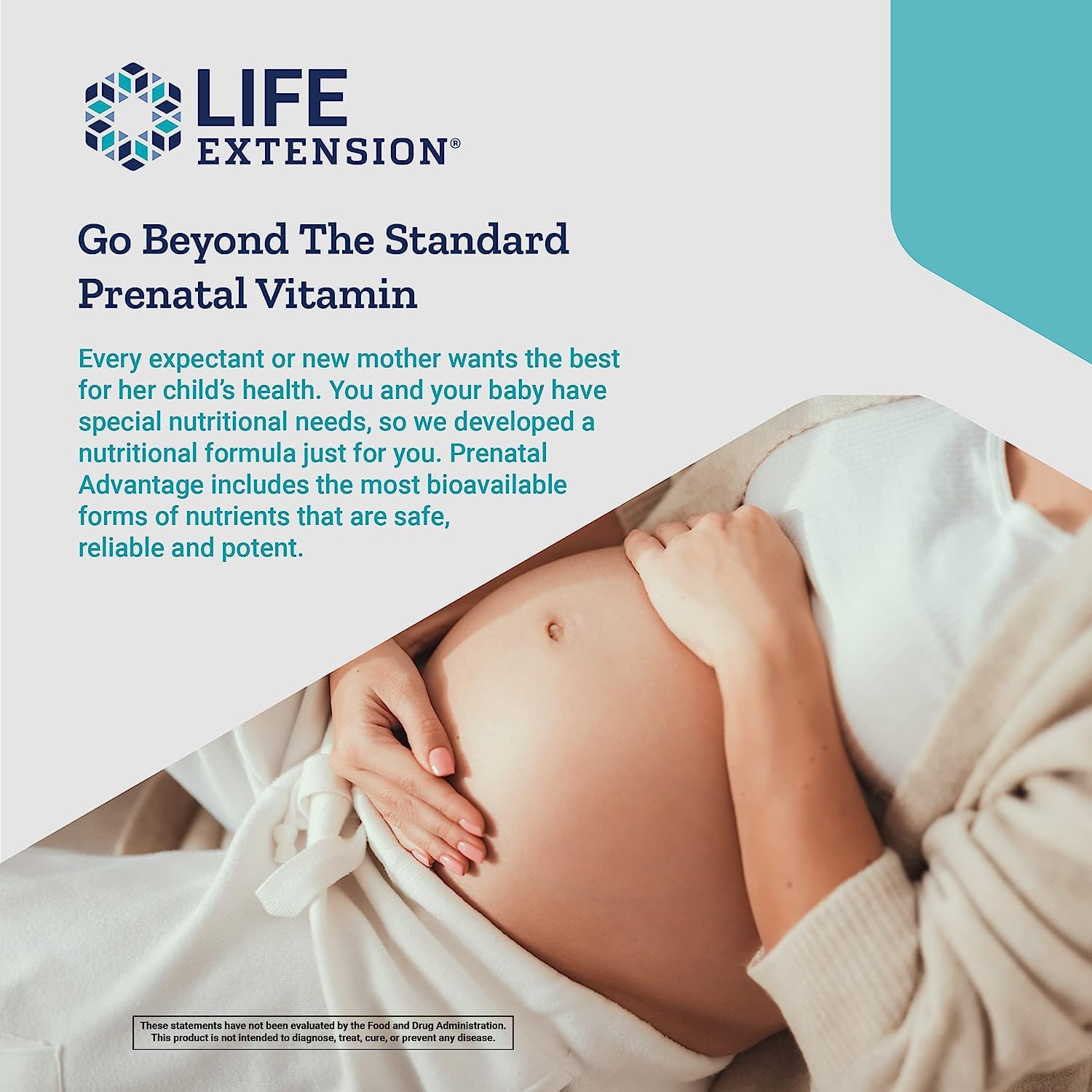Life Extension Prenatal Advantage Supplement β Comprehensive Prenatal Vitamin for Pregnant Women - Complete Multivitamin for Healthy Brain with DHA - Non-GMO, Gluten-Free -120 Softgels