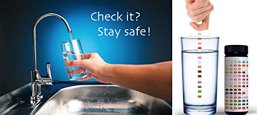 Swiss Labs 14 in 1 Drinking Water Test Kit,100 Strips For Easy Home Testing With Fast & Accurate Results, IMPROVED SENSITIVITY With Low Range Detection for Lead, Fluoride, Mercury, Iron and Copper +