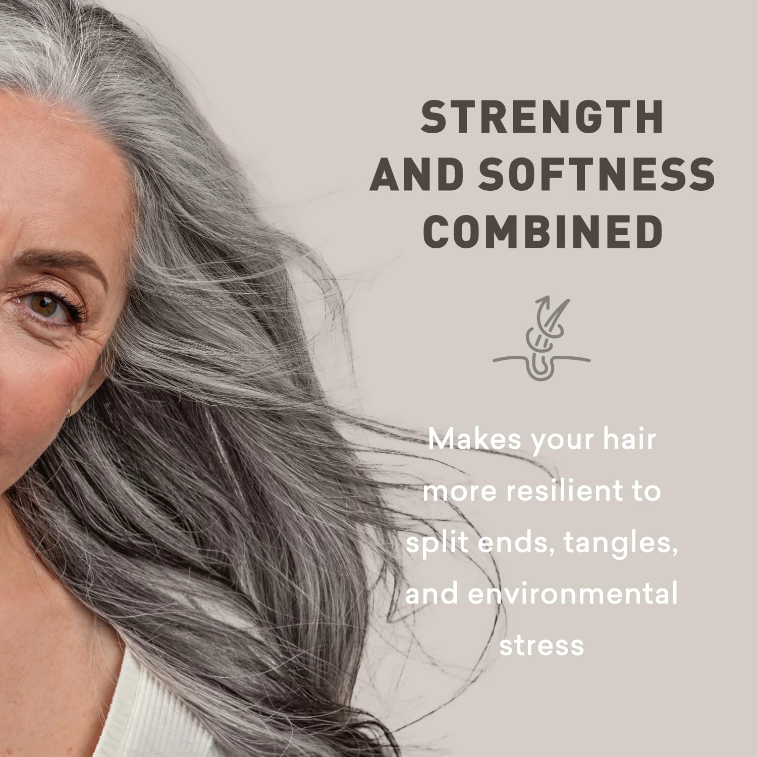 Just Nutritive Gray Hair Conditioner | Gray Hair Treatment | Just Natural Hair Care | Natural Conditioner 16 Oz.