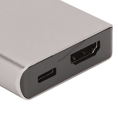 USB C Hub, Compact Portable USB C Docking Station 8 in 1 Aluminum Alloy 5Gbps Transfer for Business