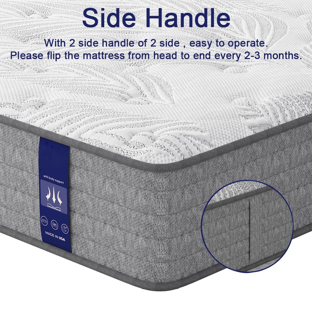ZFHCBJ 12 Inch Full Size Mattress,Memory Foam Mattress,Hybrid Mattress in a Box,Full Mattress Medium Firm for Good Night Sleep,Pressure Relief,CertiPUR-US Certified (Full)