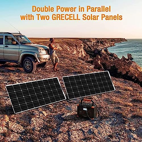 LOPMQRV 1600 Watt Solar Panel Kit,with 2Pcs 300 Watt Inverter 2pcs Charge Controller(40A) 4pcs 400 Watt Flexible Monocrystalline Solar Panel for 12-48V Battery Charging Car Camper RV Yacht