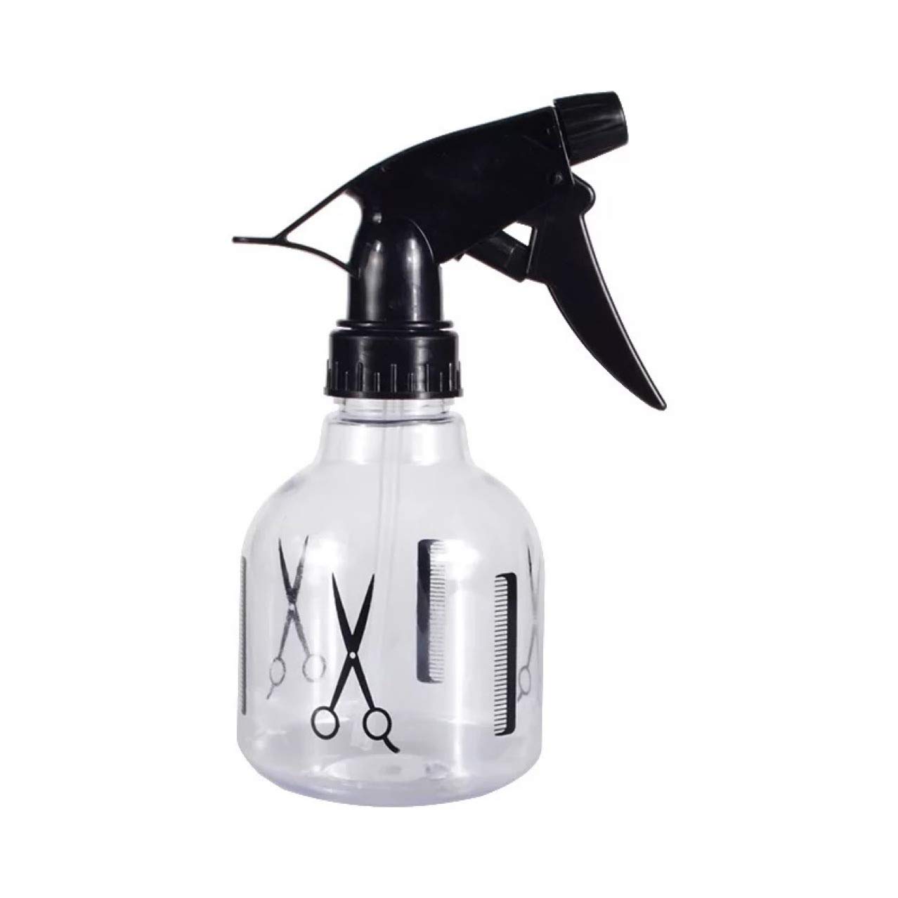 Misting Spray Bottle, 250ML Hairdressing Spray Bottle Hair Sprayer Plastic Clear Empty Container Water Bottle for Hair Styling, Plants, Cleaning (Clear)