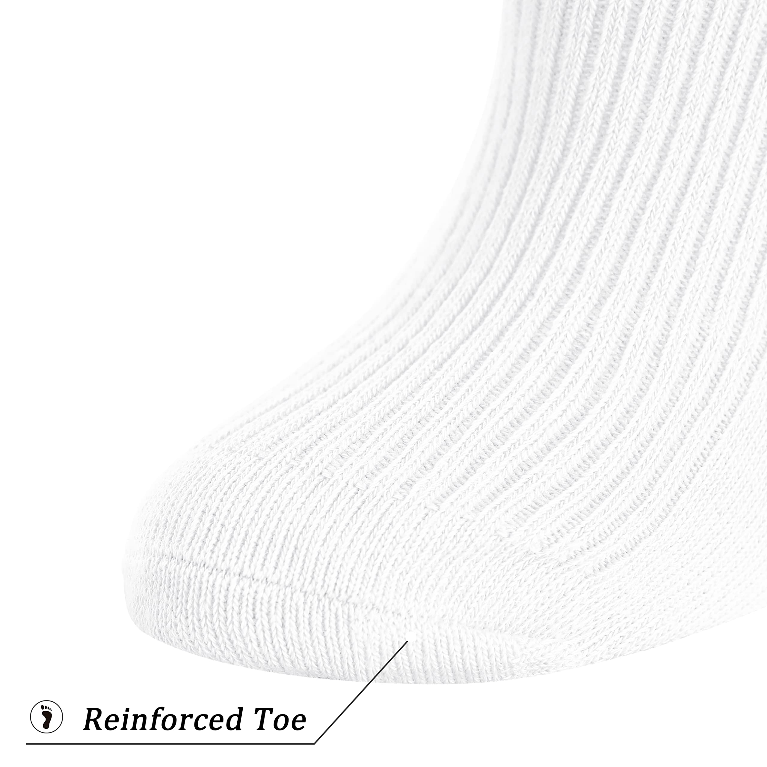 NORMOV 10 Pairs Cute Ruffle Socks For Women,Cotton Crew Frilly Ankle Socks,Lace Casual Boot Socks(Dark)