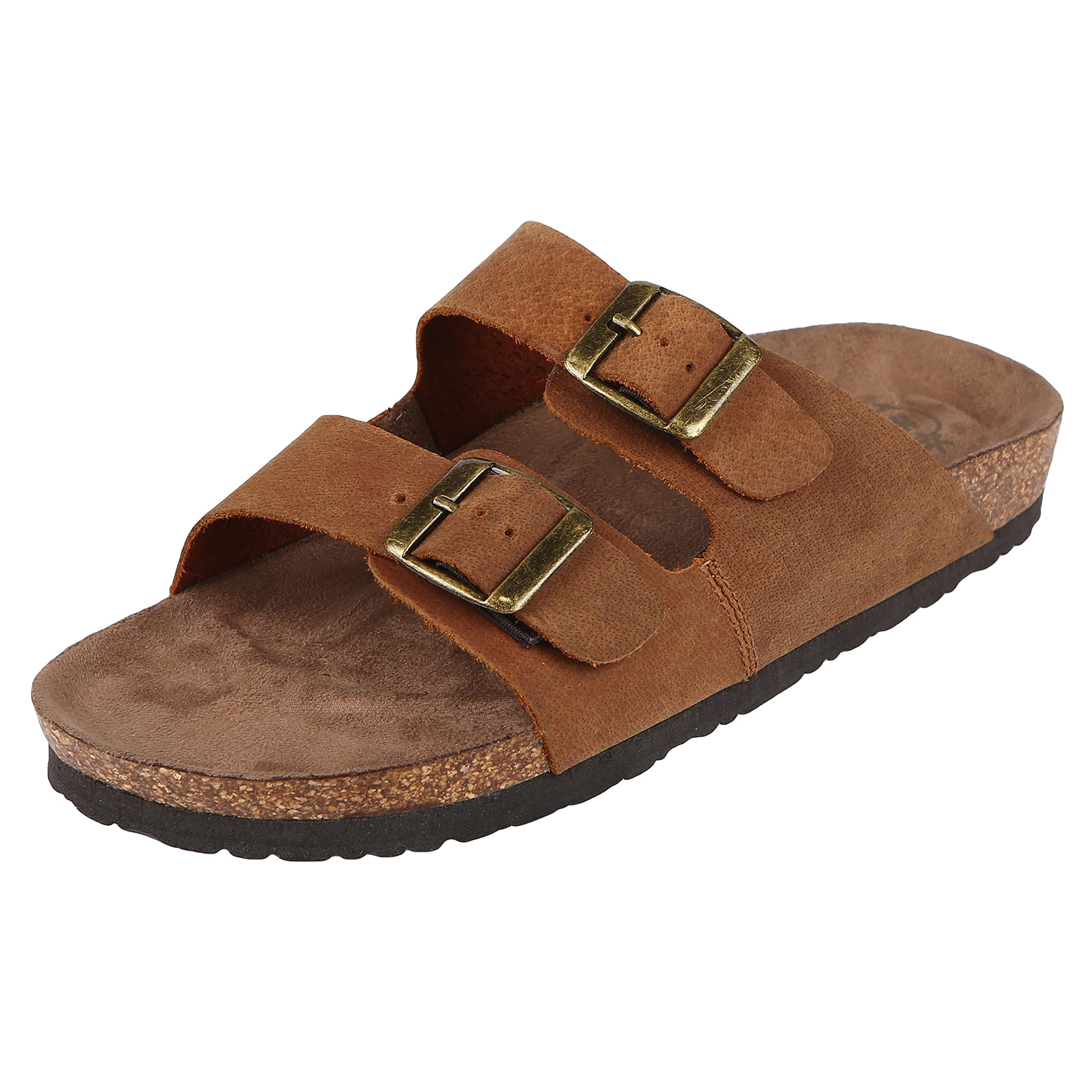 Northside Women's Raegan Cork Sandal, Toffee, 9