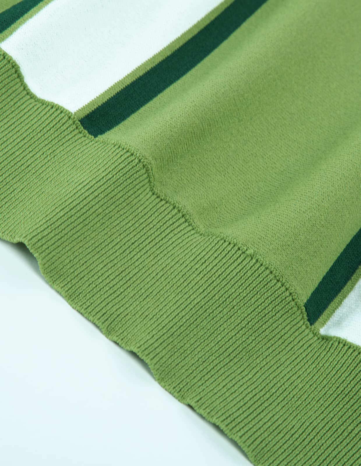 PJ PAUL JONES Mens Knitting Stretch Golf Polo Shirts Lightweight Tee Shirts (XX-Large, Polo-Green)