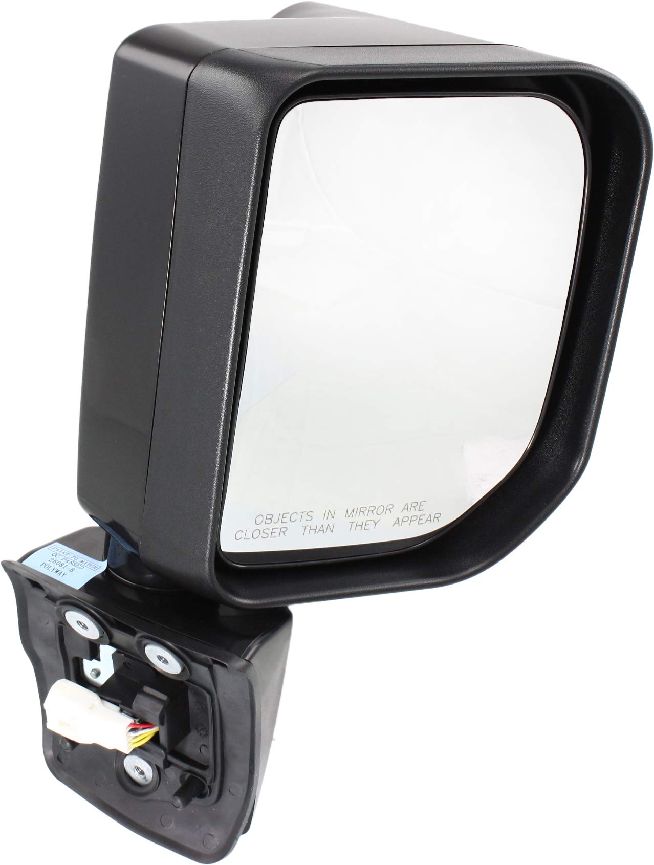 Kool Vue Left & Right Power Door Mirrors Compatible With Toyota FJ Cruiser 2007-2014 With Signal Light Paintable Pair