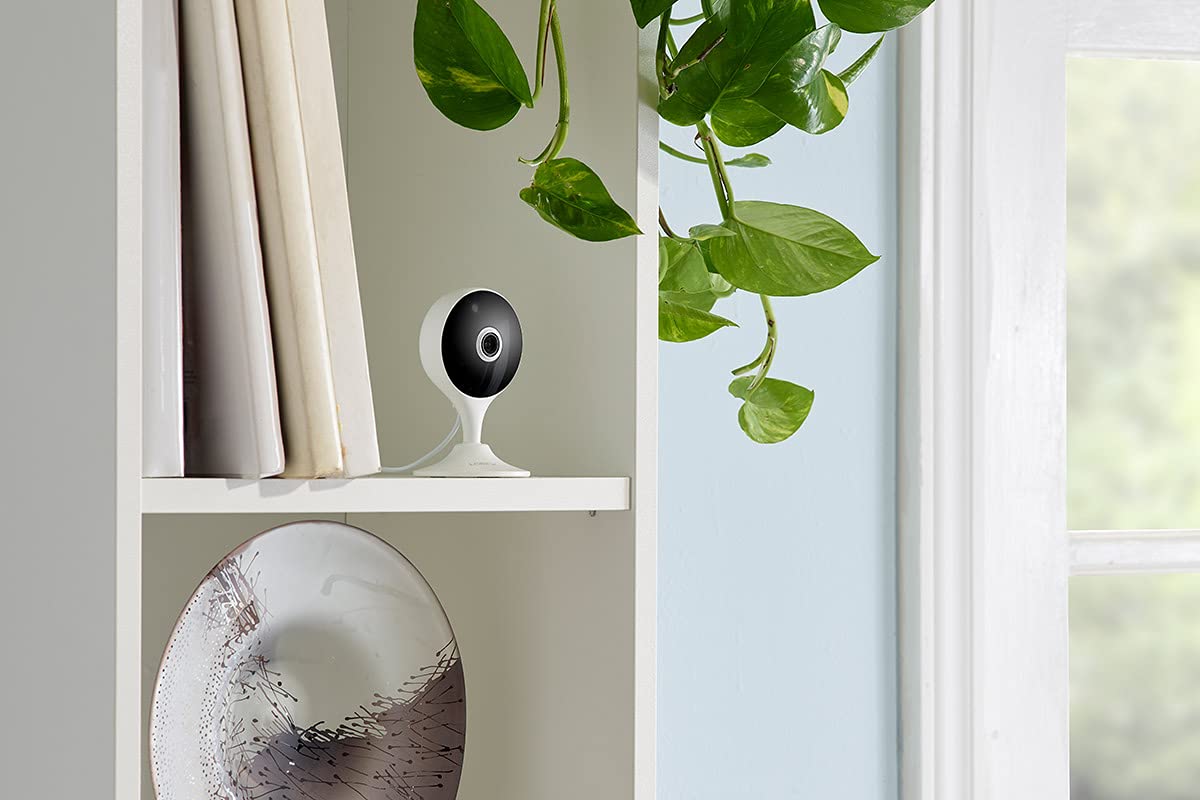 Lorex 2K Indoor WiFi Security Camera for Home, Pet Cam, Baby Cam - Mobile App, IR Night Vision, Person Detection & 2 Way Talk - Free 16GB Micro SD