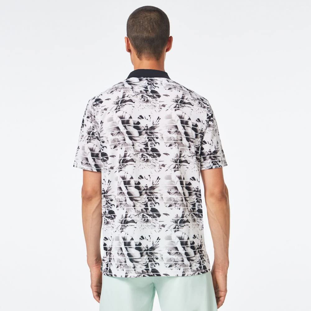 Oakley Men's Azalea Polo, Floral Print Stone Gray, X-Large