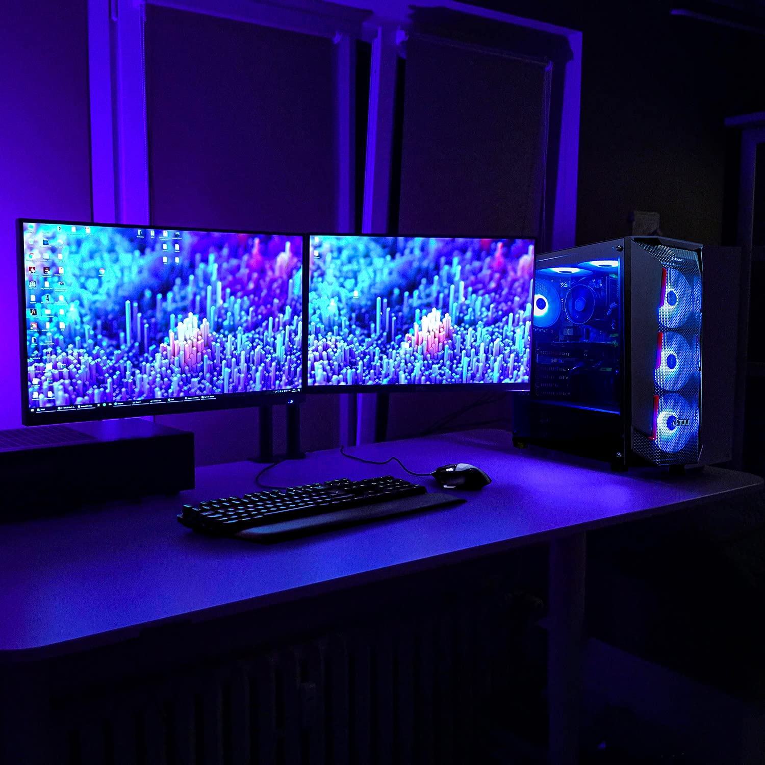 TJJ Snake Gaming PC Desktop - Intel Core i5-12400, GeForce RTX 3060 12GB, 16GB DDR4 3200 with RGB, 1TB NVMe M.2 SSD, Built-in WiFi 6, VR Ready, Keyboard & Mouse Combo, Win 10 Home