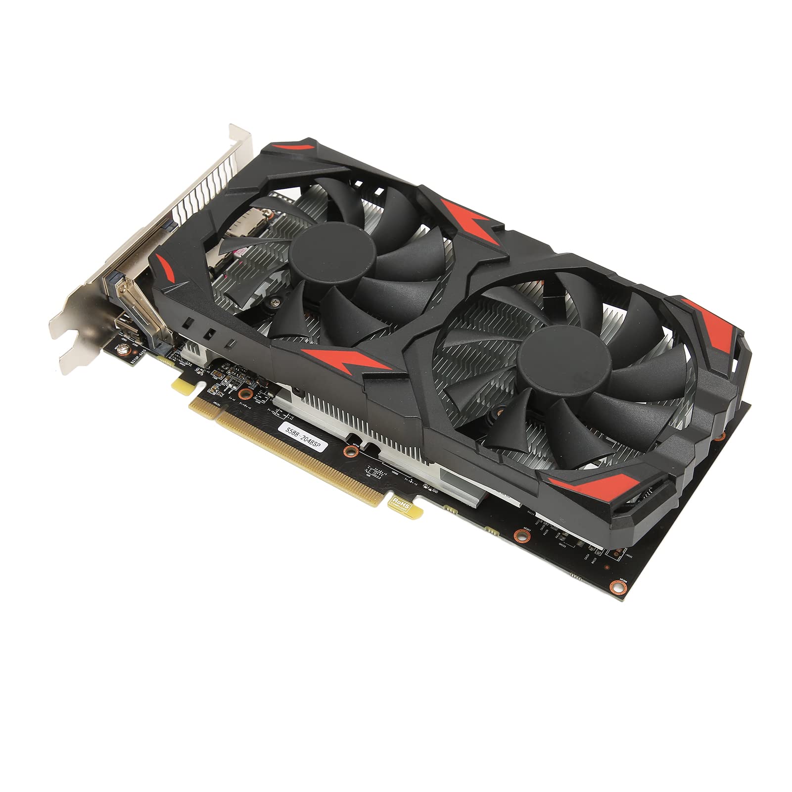 Sanpyl RX 580 Gaming Graphics Card, 8GB GDDR5 256 Bit Video Game Graphics Card, PCI Express 3.0x16, Computer GPU PC Video Cards with Dual Fan Cooling Fan, 3*DisplayPort, DVI