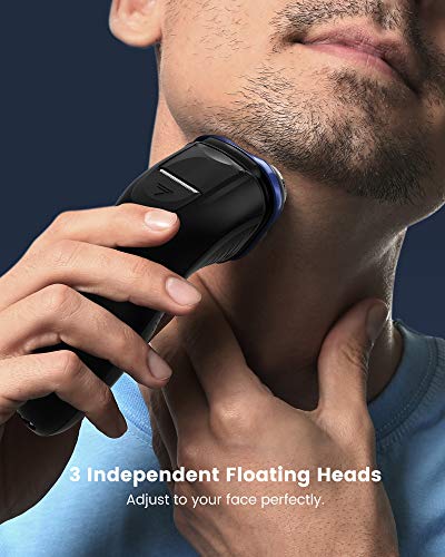 Limural Mens Electric Razors for Shaving, Electric Shavers for Men with Extra Replacement Blade LED Cordless Rechargeable Wet/Dry, Cordless Close Shave Men’s Grooming Kit with Pop-up Beard Trimmer