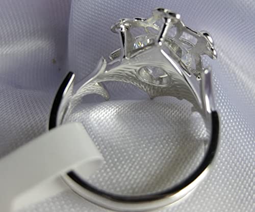 Original 925 Sterling Silver Galadriel Nenya 3ct Lab Diamond Stone Engagement Wedding Ring for Women Party Gift