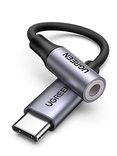 UGREEN USB-C to Lightning Audio Adapter Bundle with Braided USB C to 3.5mm Audio Adapter Compatible with Samsung Galaxy S21