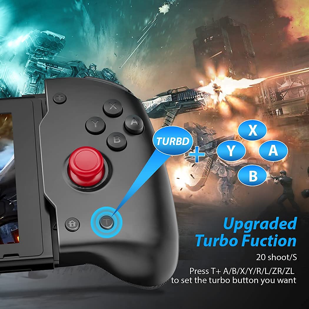 OIVO Switch Pro Controller Comfort Grip for Nintendo Switch, Switch Controller Gamepad with Turbo Vibration, Motion Control Fuctions for Nintendo Switch Handheld