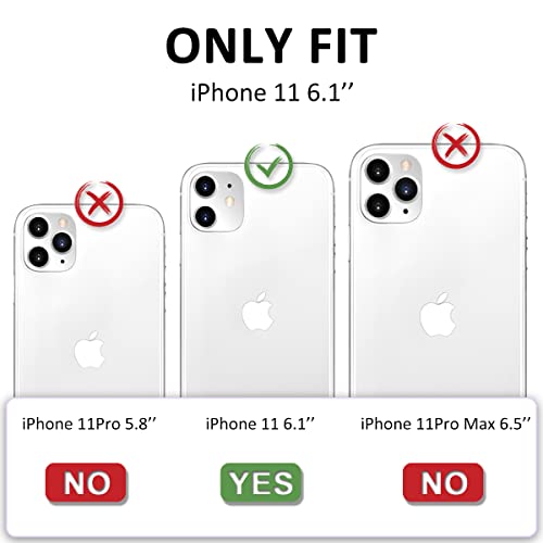 ZHOGTNEG for iPhone 11 6.1 inch case with 2pcs Tempered Screen Protector+1Pcs Len Camara Protector, Heavy Duty Shockproof Full-Body Protective Sturdy Hybrid Marble Case for Women,Girls,Kids