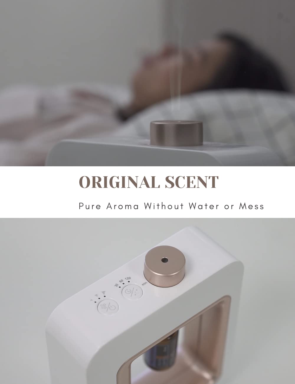 LOXIM Pride Aromatherapy Diffusers - Professional Grade Nebulizing Diffuser for Essential Oils, Full Spectrum Oil Adaptability, Waterless, No Heat, Super Quiet, Portable, Battery Operated - White…