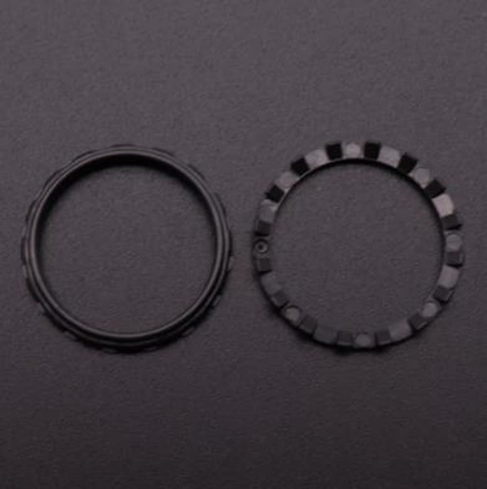 PS5 Controller Accent Rings Decorative Accessory for PlayStation 5 Controller Replacement Parts - 2 Pair/Black