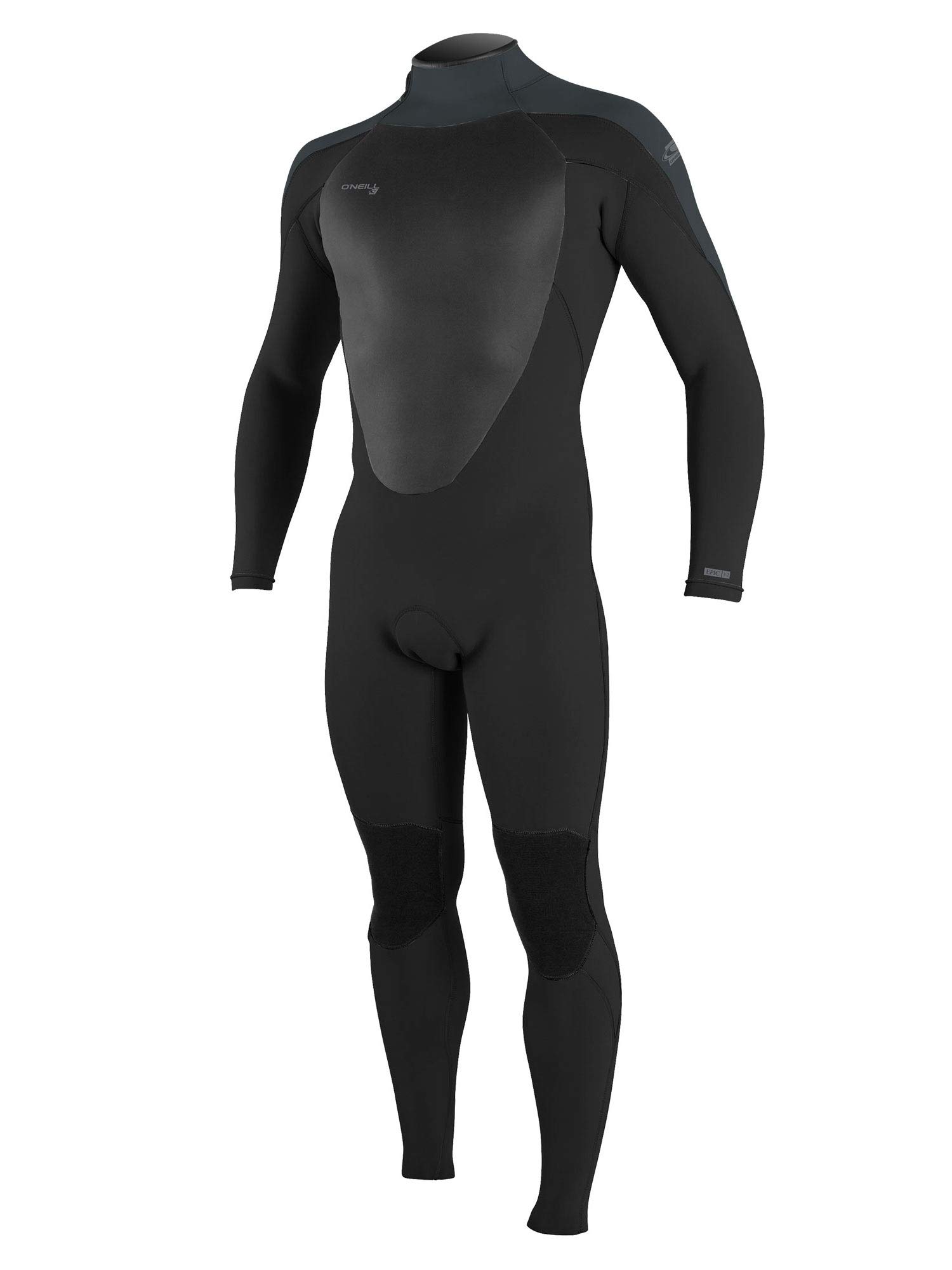 O'Neill Epic 3/2 mm Back Zip Full Wetsuit Black/Gunmetal/Black XLS (5'8.5"-5'10.5", 180-200 lbs)