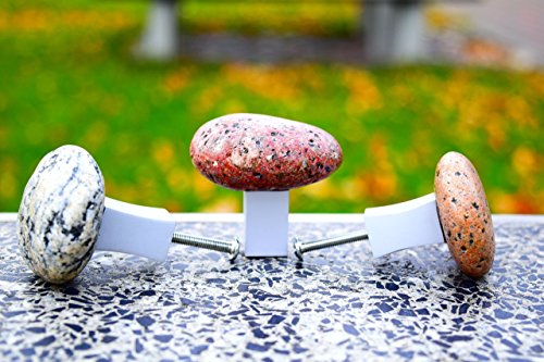 Stone knobs and pulls. Beach Stone Kitchen Cabinet pull knob. Door handle. Stone Cabinet Knobs. Furniture knobs. Drawer Pull. 1 PCS