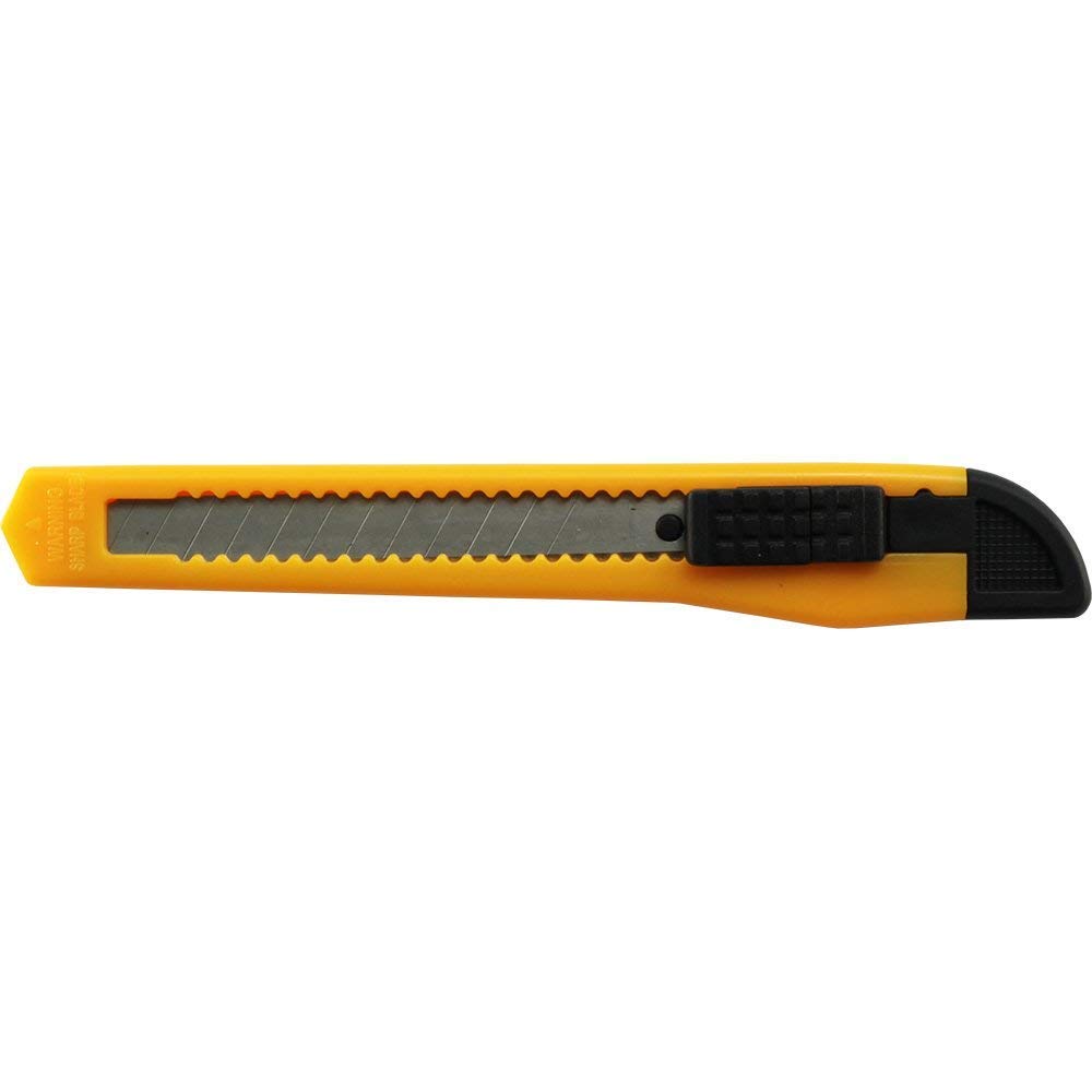 Utility Knife Box Cutter Retractable Blade Snap off Razor Knife with Safety lock 5" Wholesale lot (6 Pack)