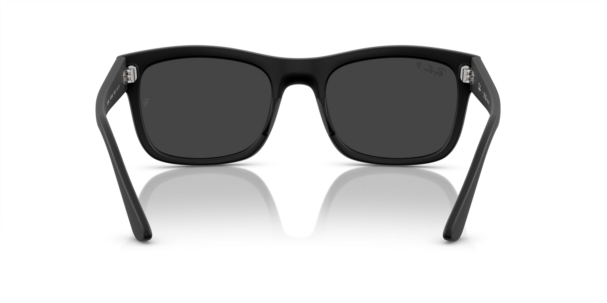Ray-Ban RB4428 Square Sunglasses, Matte Black/Black Polarized, 56 mm