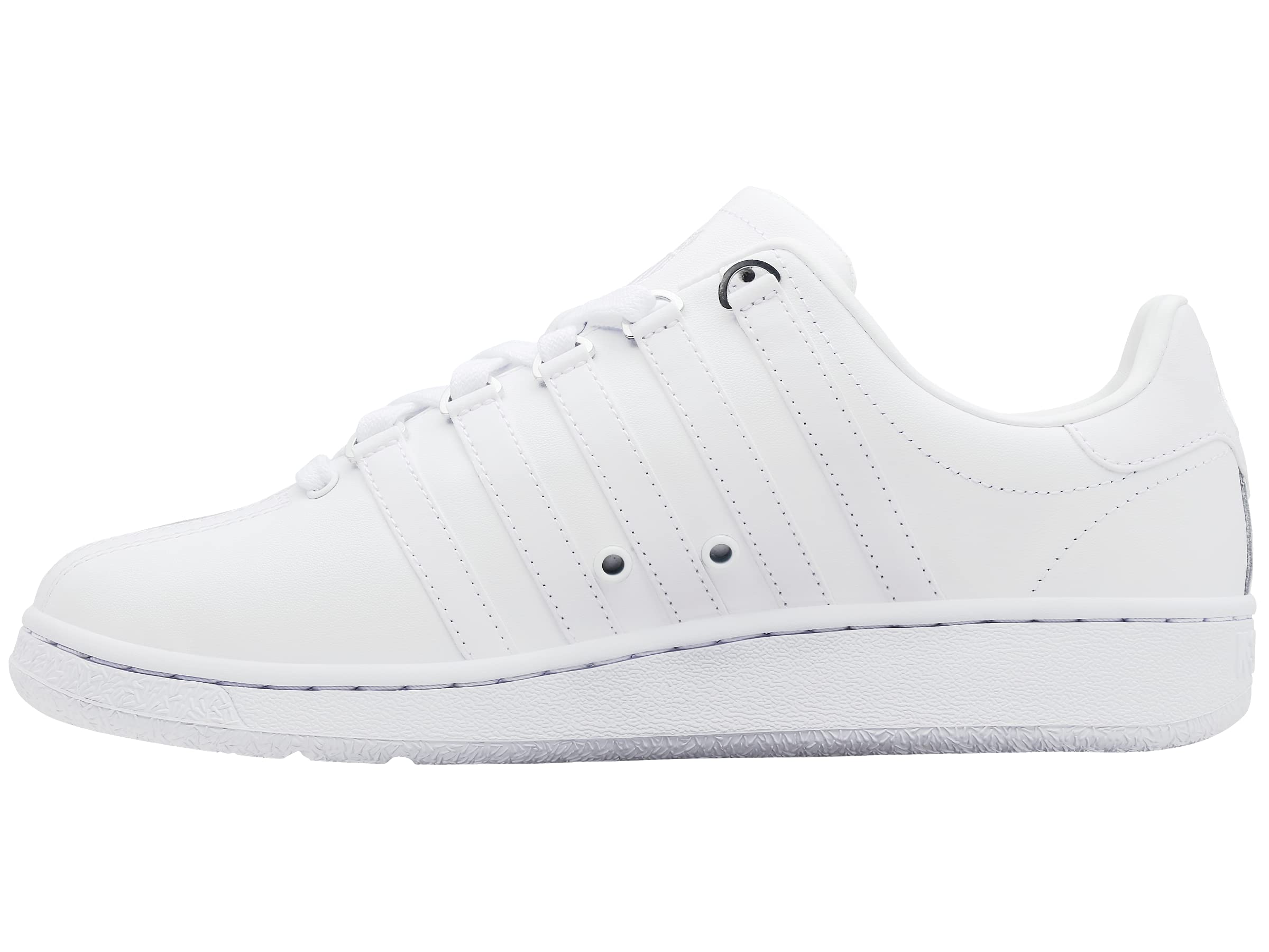 K-Swiss Women's Classic VN Leather Sneaker, White/White, 9.5 M