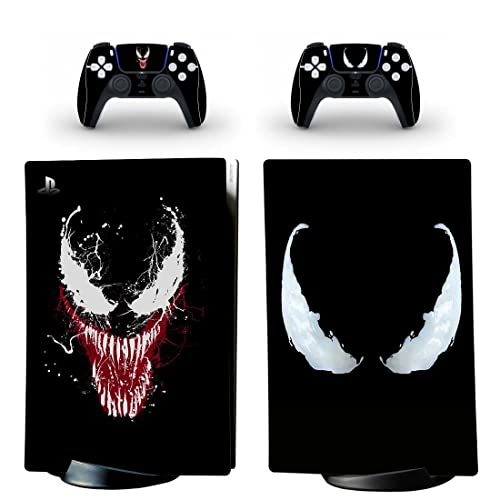 Oumaga Ps5 Skins Ps5 Stickers Ps5 Stickers Compatible with Playstation 5 Game Consoles Ps5 Controllers venom