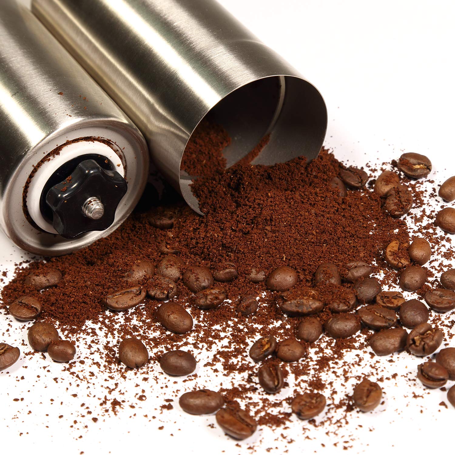 Manual Coffee Grinder Stainless Steel French Press Coffee Maker Set Double Walled Insulated Coffee Tea Filter