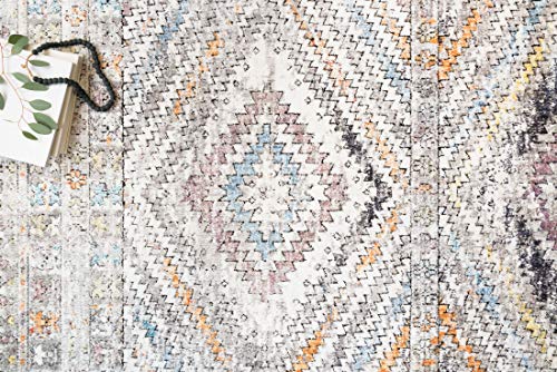 Loloi II Dante Collection DN-01 Ivory/Multi, Transitional 2'-6" x 8'-0" Runner