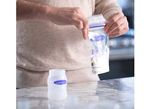Lansinoh Breastmilk Storage Bags With Convenient Pour Spout Double Zipper Seal