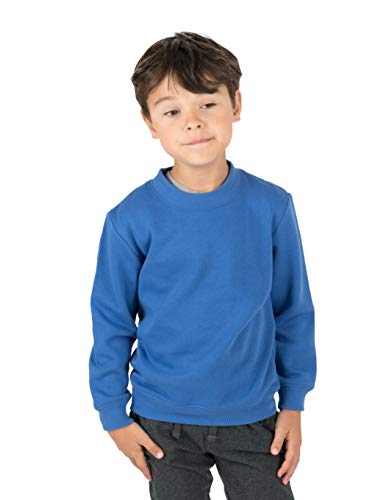 Leveret Kids & Toddler Boys Girls Long Sleeve Sweatshirt Royal Blue (Size 4 Years)