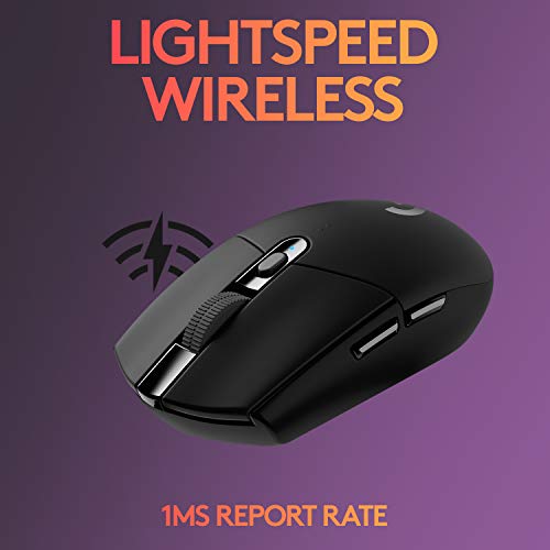 Logitech G413 Backlit Mechanical Gaming Keyboard with USB Passthrough – Carbon & G305 Lightspeed Wireless Gaming Mouse, Black