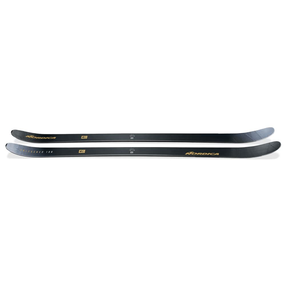 Nordica Men Unleashed 108 Skis, Color: Grey/Gold (0A232400001)