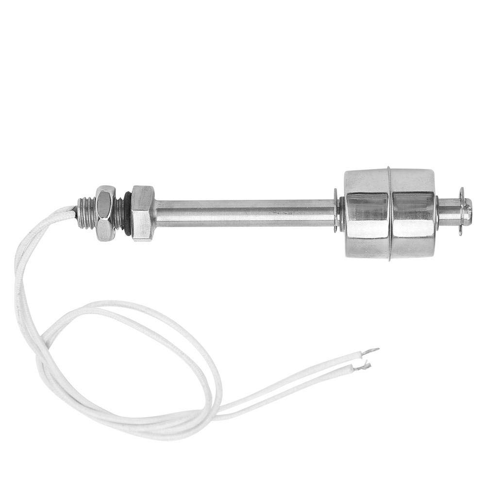 Liquid Level Sensor, 0~220V Stainless Steel Liquid Water Level Sensor Controller Float Switch for Pool Can 100mm