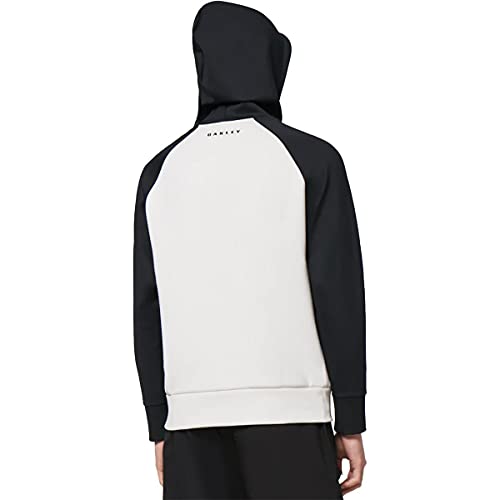 Oakley Men's Sierra DWR Fleece Hoody 2.0, Blackout/Cool Gray, M