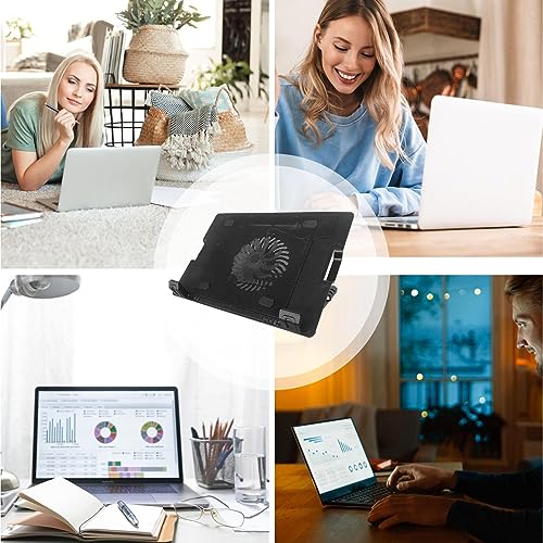 Laptop Cooling Pad, Laptop Pad with Fan, Laptop Cooler Fan Notebook Stand, Portable PC Cooling Pad Heat Protection, Laptop Cooling Pad, Adjustable Laptop Cooling Fan Stand, Computer Accessories